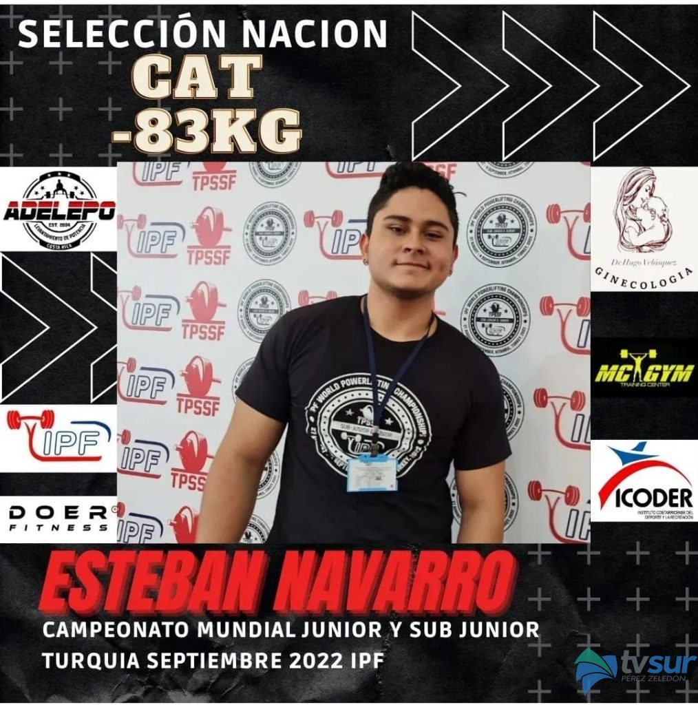 Esteban Navarro es campeón en Mundial Juvenil de Powerlifting en ...
