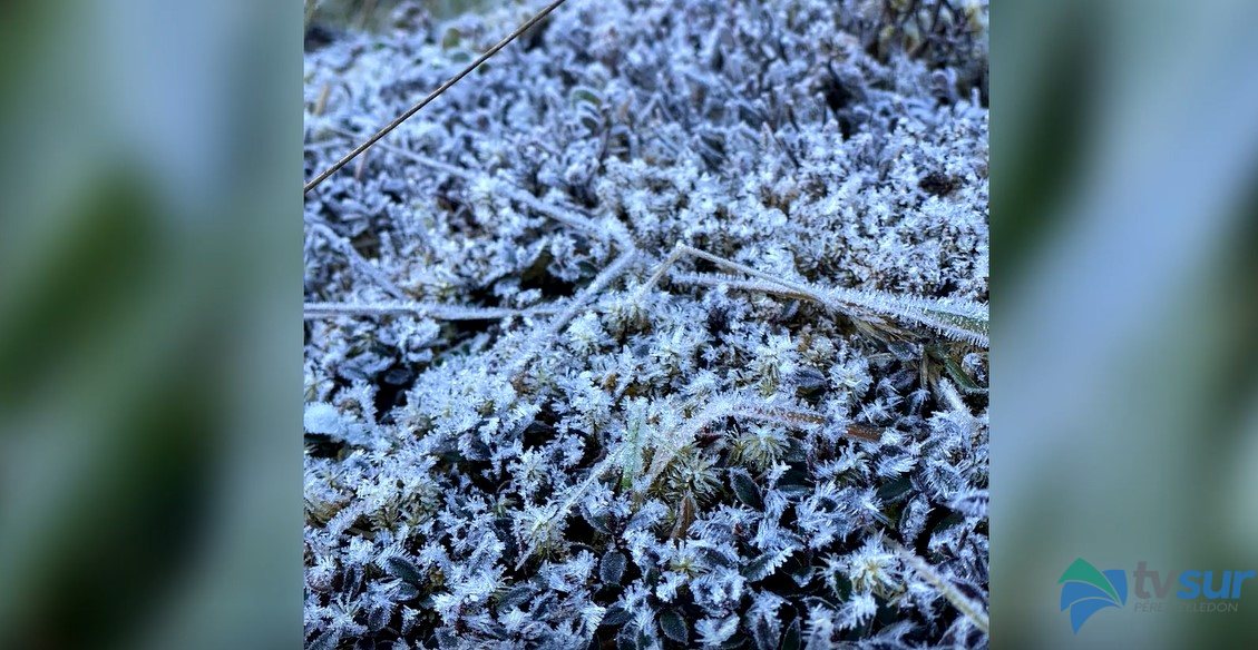 Este viernes disfrutaron de la formación de escarcha en los cerros ...